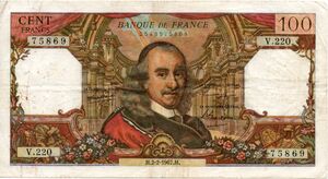 Banknote: 100 Francs (France(1962-1979 Issue) Wor:P-149b.6