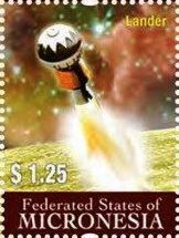 Stamp: Lander (Micronesia, Federated States of(Ranger Moon Program ...
