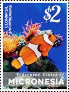 Stamp: Clownfish (Amphiprioninae) (Micronesia, Federated States of ...