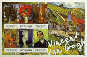 Stamp: Paintings by Vincent van Gogh (Micronesia, Federated States of ...