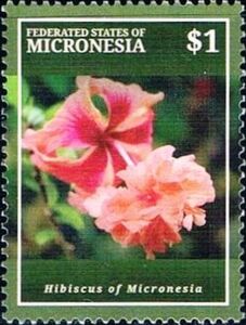 Stamp: Hibiscus (Micronesia, Federated States of(Hibiscus Flowers) Mi ...