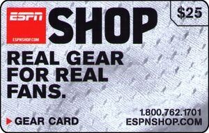 Tarjeta Regalo: Real gear for real fans (ESPN Shop, Canadá) (Espn) Col ...