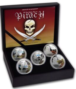 Coin: 1 Dollar (English pirate captain Calico Jack alias John Rackham ...