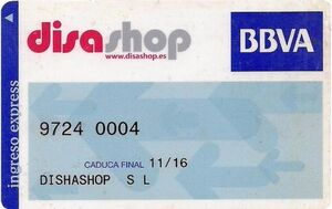 Bank Card: Ingreso Express Disashop (Banco Bilbao Vizcaya Arg ...