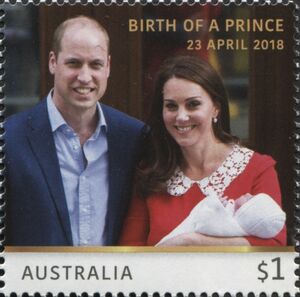 Stamp: Birth of Prince Louis of Cambridge (Australia(Birth of Prince ...