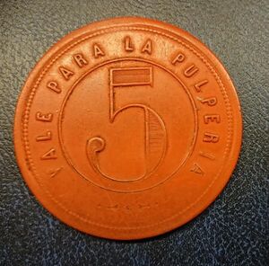 Ficha: Oficina Atacama (Chile) (Nitrate Tokens) Col:CL-000051