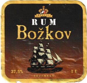 Drink Label: Rum Božkov (Stock Plzeň - Božkov, s.r.o., Czech ...