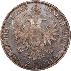 Moneda: 2 Florin (Monarquía Austro-Húngaro) (1867~1892 - 3rd Emperor ...