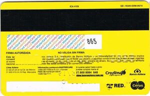 Bank Card: Elektra (Banco Azteca, MexicoCol:MX-MC-0149