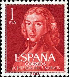Stamp: Leandro Fernández de Moratín (1760-1828) (Spain(Birth Bicentenary of Leandro Fernández de ...