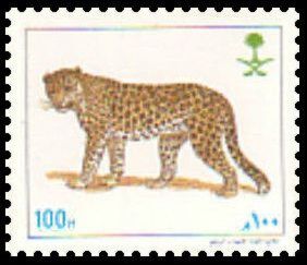 Stamp: Leopard. (Saudi Arabia(Wild Animals) Mi:SA 1105A,Sn:SA 1146i,Sg ...