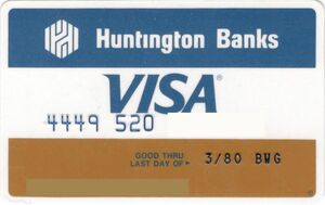 Bank Card: Huntington Banks VISA-1 (Huntington Banks, United States of ...