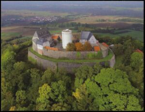Postcard: Veste Otzberg (fortress Otzberg) - aerial view with Lengfeld ...