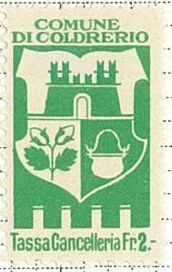 Stamp: Coldrerio (Switzerland: Revenue Stamps(Revenue - Coldrerio) Col ...