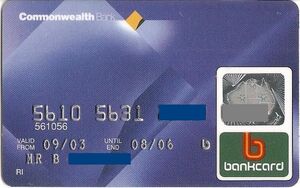 Bank Card: Commonwealth Bank (Commonwealth Bank, AustraliaCol:AU-GM-0011