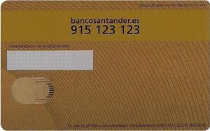 Bank Card: Santander BOX GOLD (Banco de Santander, SpainCol:ES-MC-0127.09