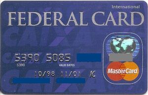 Tarjeta de Banco: Federal Card (Federal Card, BrasilCol:BR-MC-0089