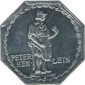 Coin: 20 Pfennig (Peter Henlein) (Germany, Empire(Nürnberg-Fürther) Men ...