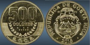 Moneda: 500 Colones (Magnetic) (Costa Rica(1950~Today - Banco Central ...