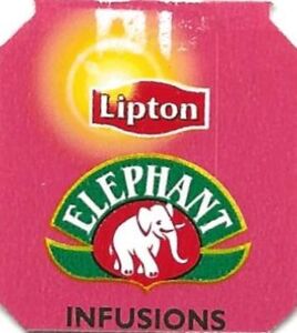 Tea Label: Framboise Pamplemousse (Lipton Elephant, France(Infusion ...