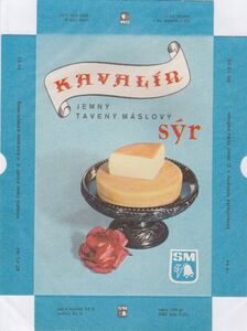 Food Label: Kavalir (Severočeské mlékárny, n. p., Czechoslovakia ...