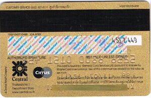 Bank Card: Central (General Card Services Ltd., ThailandCol:TH-MC-0059