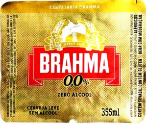 Drink Label: Brahma 0,0% (Ambev, BrazilCol:BR-BEER-000435