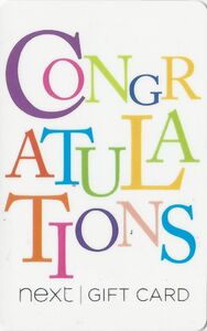 Gift Card: Congratulations (Next, Ireland(Congratulations) Col:IE-Next ...
