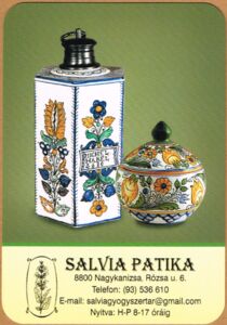 Calendario de Bolsillo: Salvia, pharmacy (Hungría(Pharmacy-drugstore ...