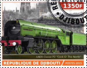 Stamp: LNER Classe P2 "Cock O'The North" (Djibouti: Illegal Stamps ...