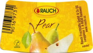 Drink Label: Pear Juice (Rauch Fruchtsäfte GmbH, AustriaCol:AT-JUICE-000004