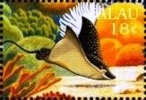 Stamp: Leopard ray (Palau(World of Sea and Reef) Mi:PW 2557,Sn:PW 854v ...