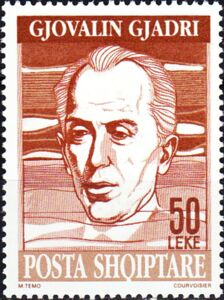 Stamp: Gjovalin Gjadri (1899-1974), Albanian engineer and academic ...