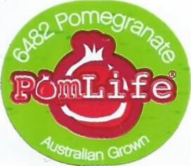Fruit Sticker: Pom Life 6482 Pomegranate (AustraliaCol:AU-FR-00019 🍎