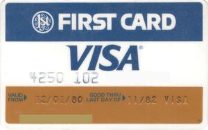 Bank Card: The First National Bank of Chicago-VISA First Card (The ...