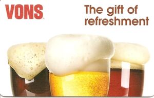 Gift Card: The Gift of Refreshment (Vons, United States of America(Vons ...