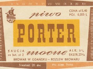 Drink Label: Porter (Browar Gdansk /closed/, PolandCol:PL-BEER-003461