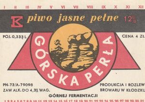 Drink Label: Gorska perla (Browar Kłodzko /closed/, PolandCol:PL-BEER ...
