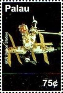 Stamp: Mir Space Station (Palau(Space Exploration, 50th Anniv. (in 2007 ...
