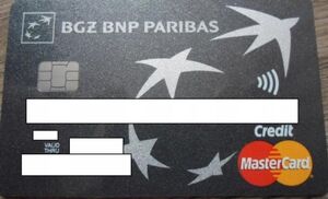 Bank Card: Mastercard (BGZ BNP Paribas, PolandCol:PL-MC-0427