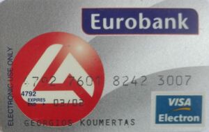 Bank Card: Eurobank (EFG Eurobank S.A., Greece) Col:GR-VE-0114.02