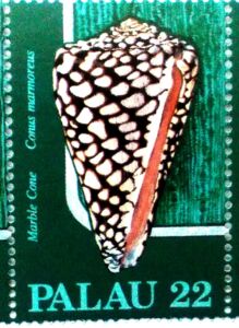 Stamp: Marble Cone (Palau(Shells) Mi:PW 150,Sn:PW 105,Yt:PW 133,Sg:PW 146