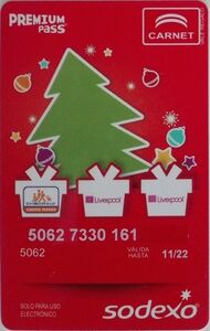 Bank Card: Premium Pass Sodexo (Sodexo, MexicoCol:MX-GM-0108