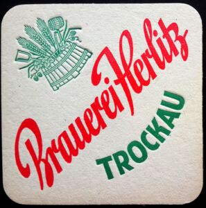 Beer Coaster: Herlitz (Brauerei Herlitz, Germany, Federal RepublicCol ...
