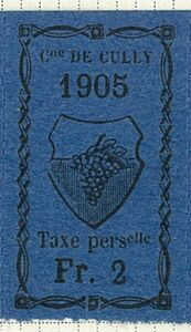 Stamp: Cully (Switzerland: Revenue Stamps(Revenue - Cully) Col:CH-GEB ...