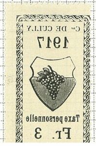 Stamp: Cully (Switzerland: Revenue Stamps(Revenue - Cully) Col:CH-GEB ...