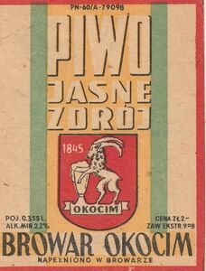 Drink Label: Zdroj jasne piwo (Browar Okocim, PolandCol:PL-BEER-004747