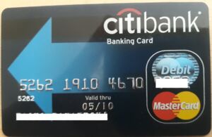 Bank Card: CITIbank Banking Card (Citibank, United States of AmericaCol ...