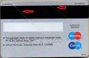 Bank Card: Paspor BCA - Silver (Bank Central Asia, IndonesiaCol:ID-MS ...
