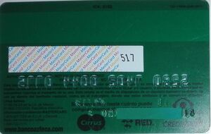 Bank Card: Banco Azteca (Banco Azteca, MexicoCol:MX-MC-0156